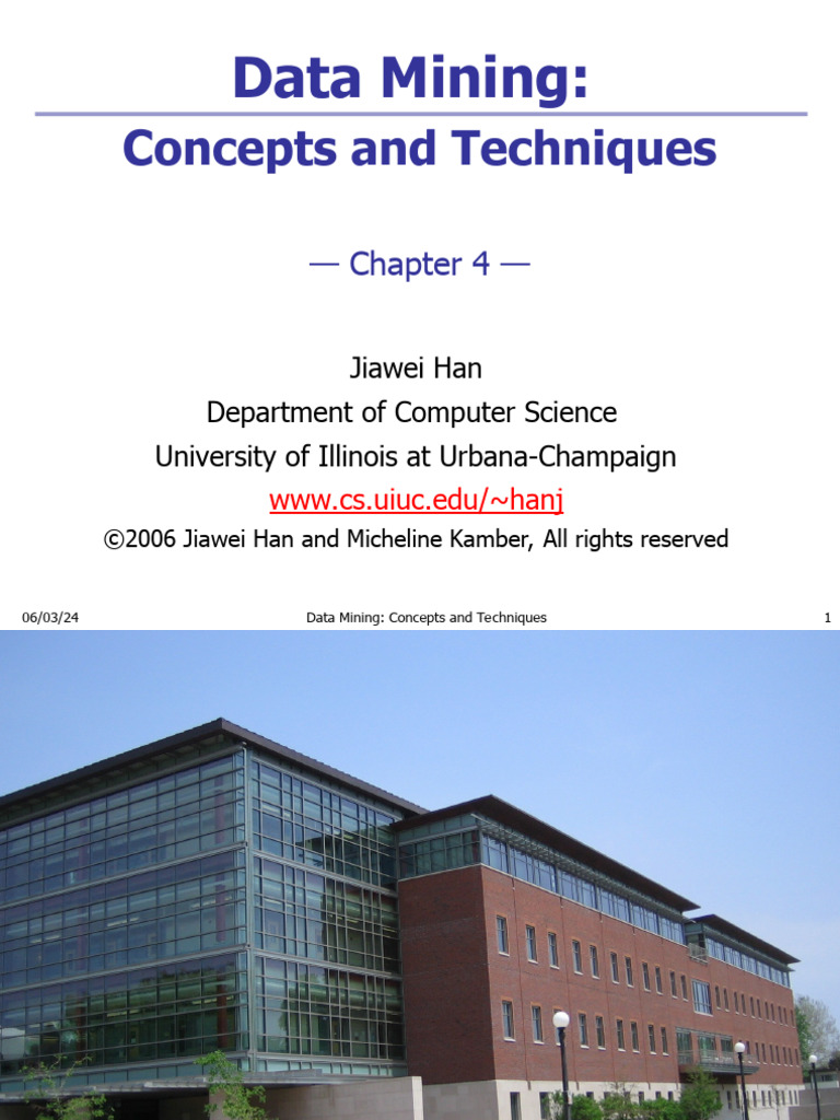 Concepts and Techniques: Data Mining | PDF | Databases | Data