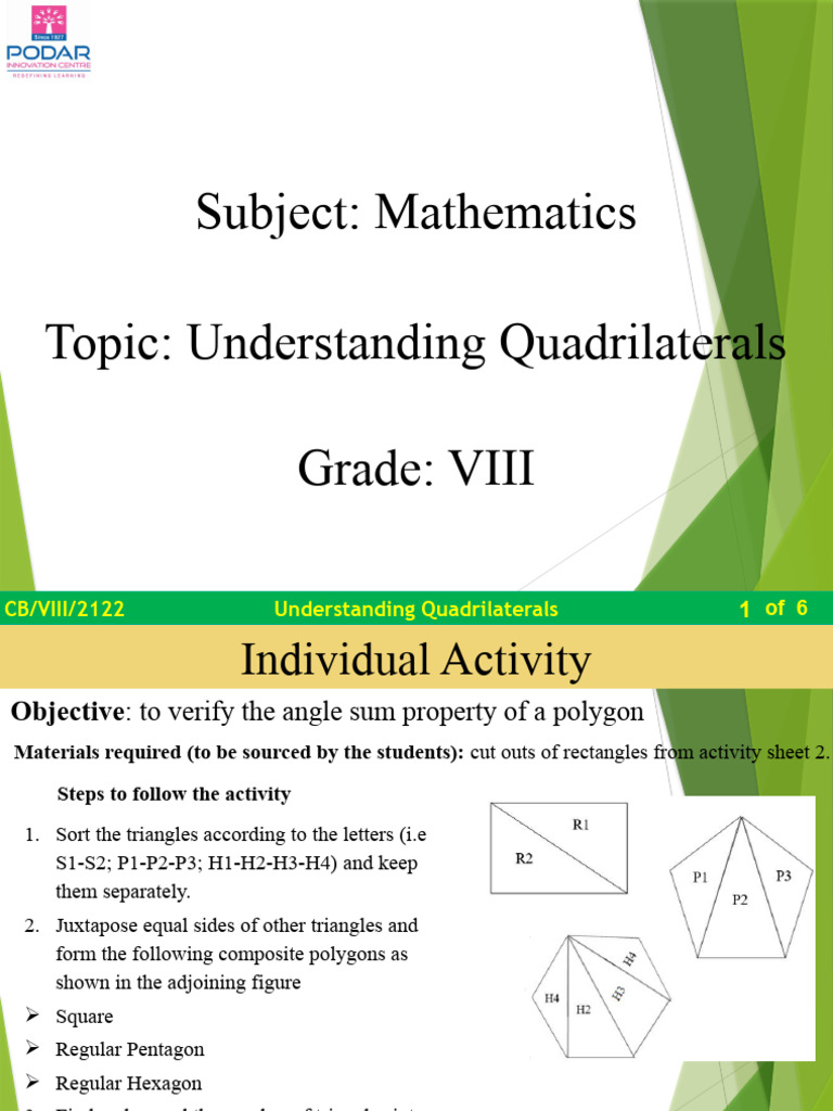 Understanding Quadrilaterals | PDF | Triangle | Rectangle