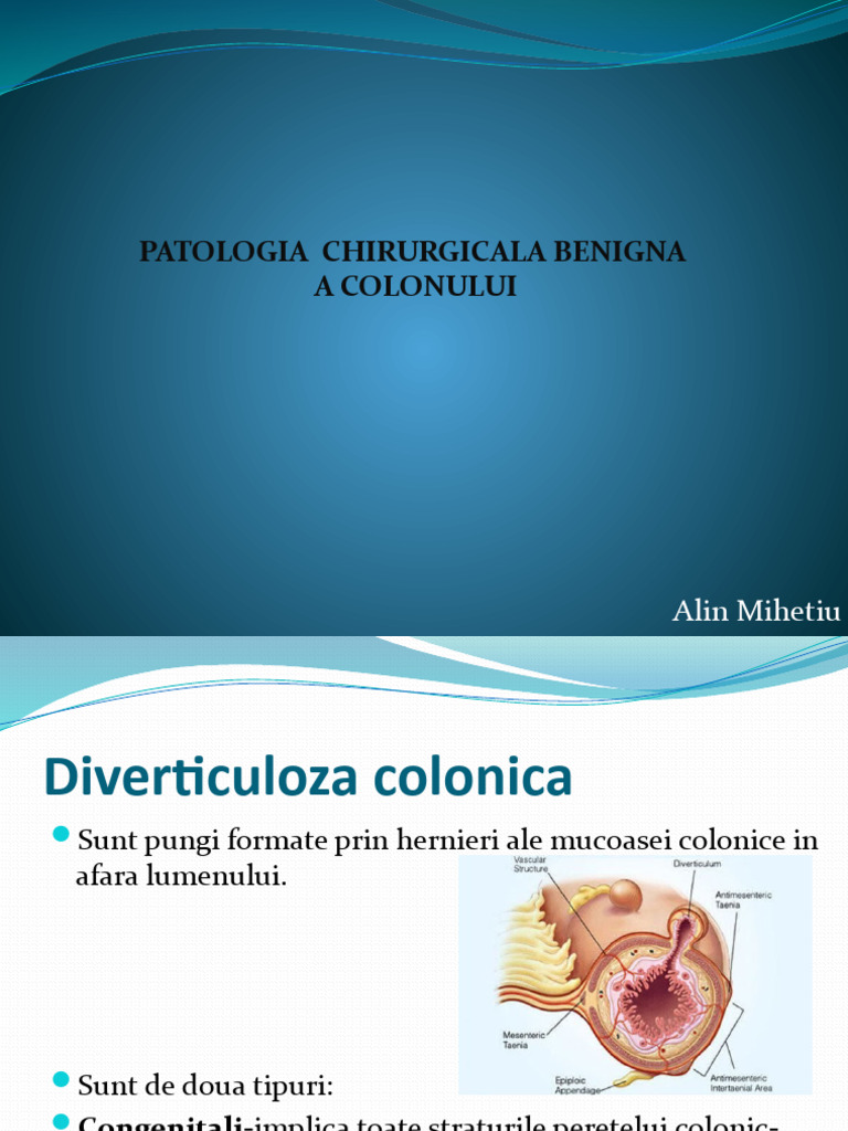 1.patologia Chirurgicala Benigna A Colonului | PDF