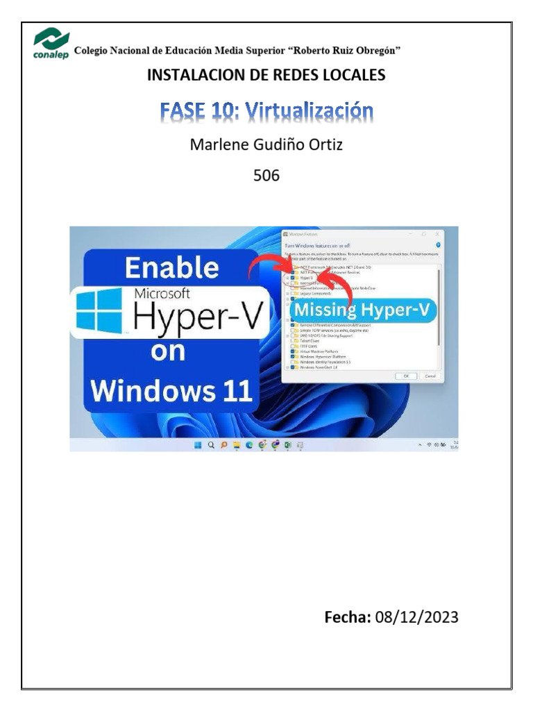 Fase 10 - Marlene | Descargar gratis PDF | Hyper V | Distribución de Linux