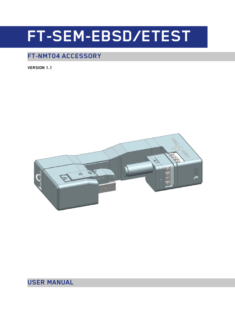 FT-SEM-EBSD - ETest Manual - V1.1 | PDF | Screw | Manufactured Goods