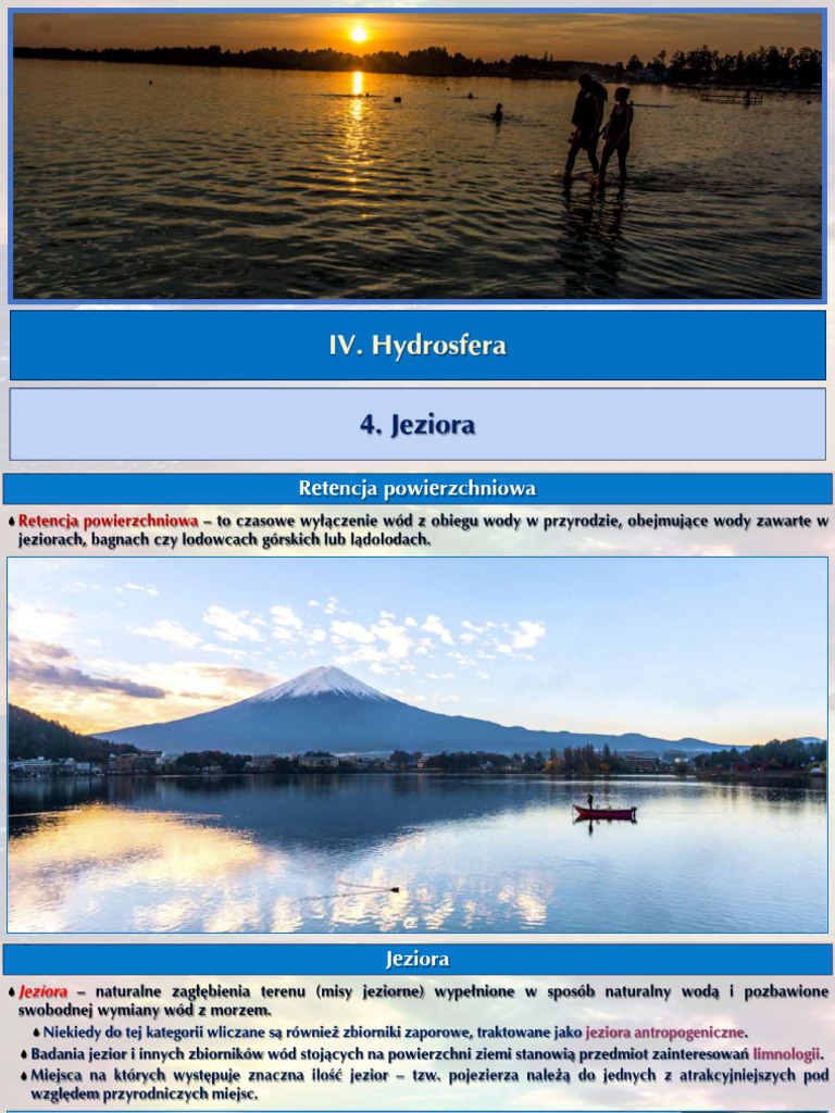 IV. Hydrosfera: 4. Jeziora | PDF
