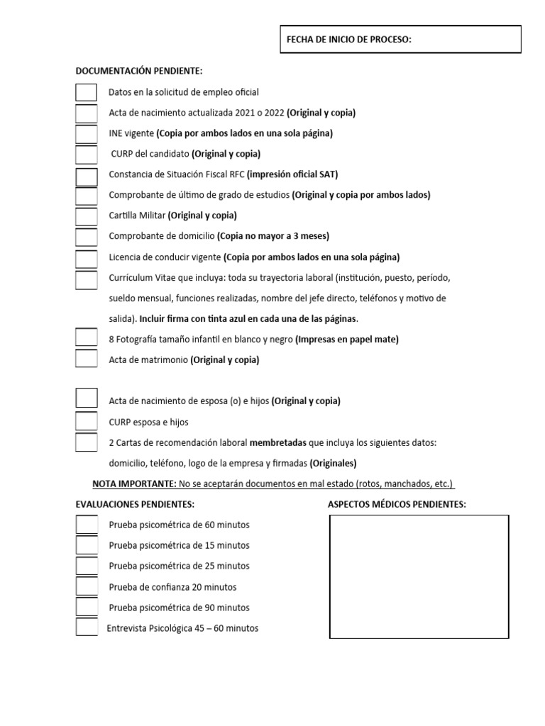 Formato de Documentación Pendiente | PDF