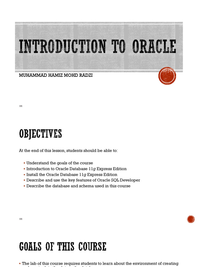 LAB 0 - Introduction To Oracle | PDF | Databases | Sql