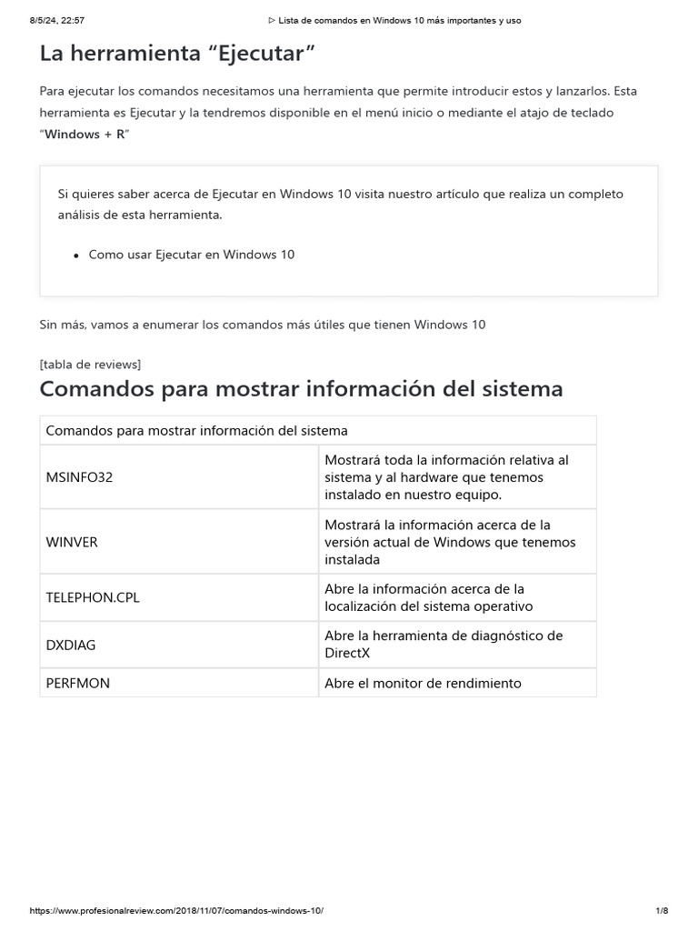 Practica - Herramientas con CMD | PDF | Windows 10 | Microsoft Windows