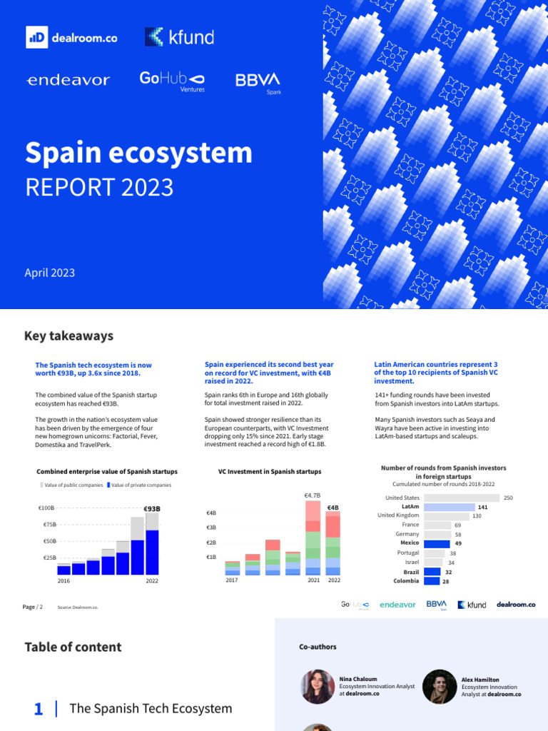 Spain's Startup Ecosystem Report 2023 | PDF | Venture Capital ...