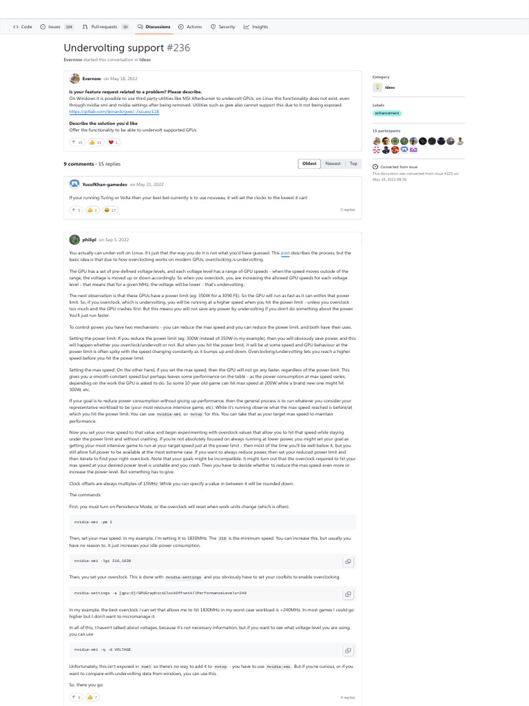 Undervolting (Overclocking) NVIDIA · GitHub | PDF | Graphics Processing Unit | Computing