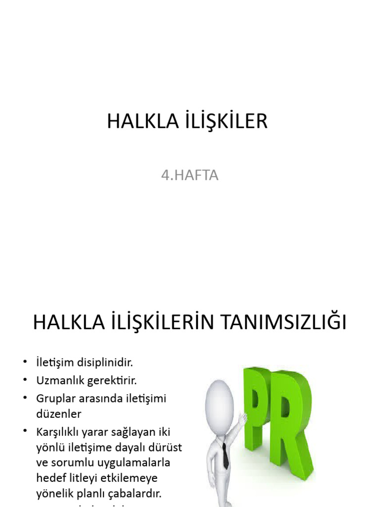 Halkla Iliskiler 4.hafta | PDF