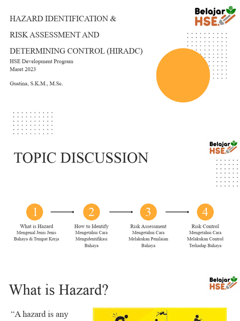 Hazard Identification & Risk Assessment (Hiradc) | PDF | Hazards ...