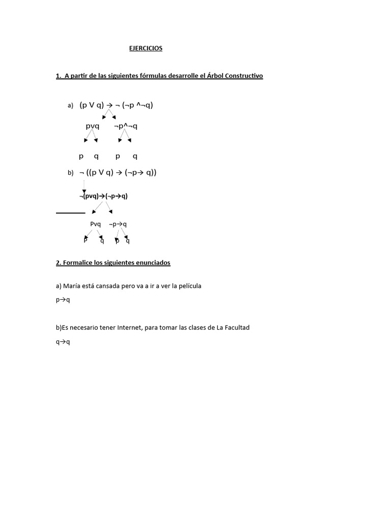 Ejercicios 9 Logica | PDF