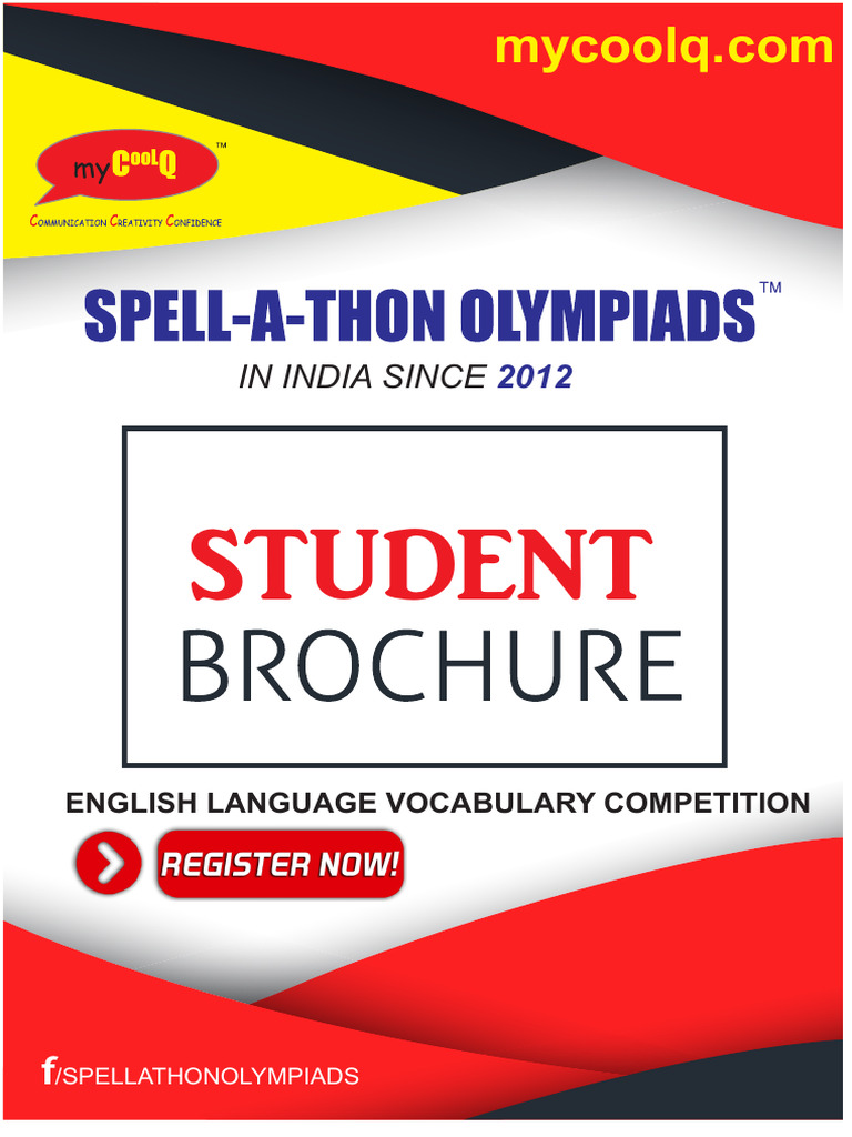 Spell A Thon Olympiads English Vocabulary Competition | PDF ...