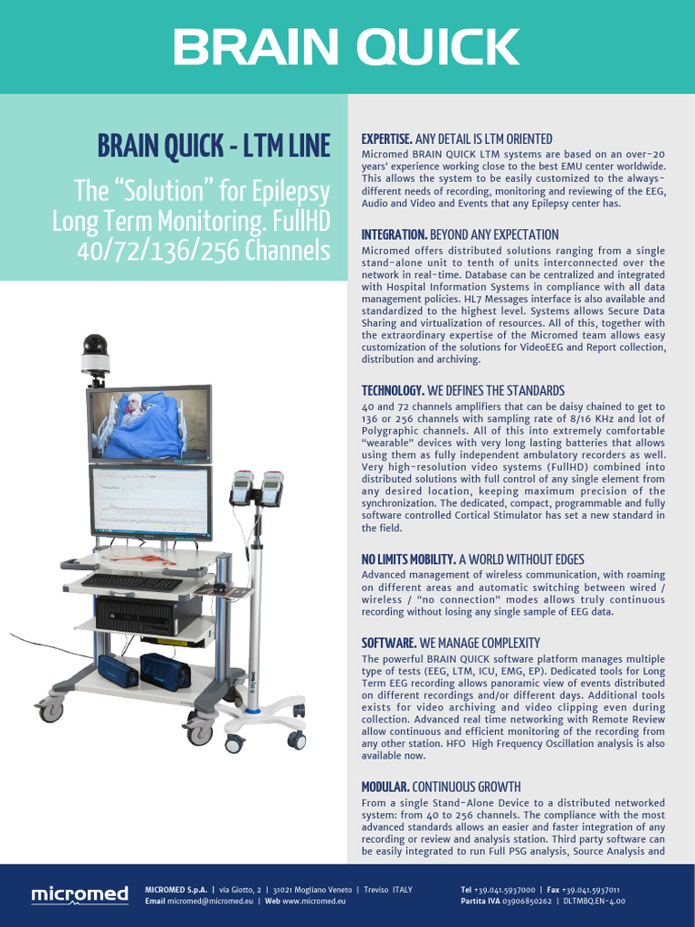 EN - BRAIN QUICK - LTM Line | PDF | Electroencephalography | Computer ...