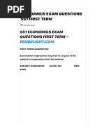 1ST Term .SSS2 Economics | PDF | Elasticity (Economics) | Supply And Demand