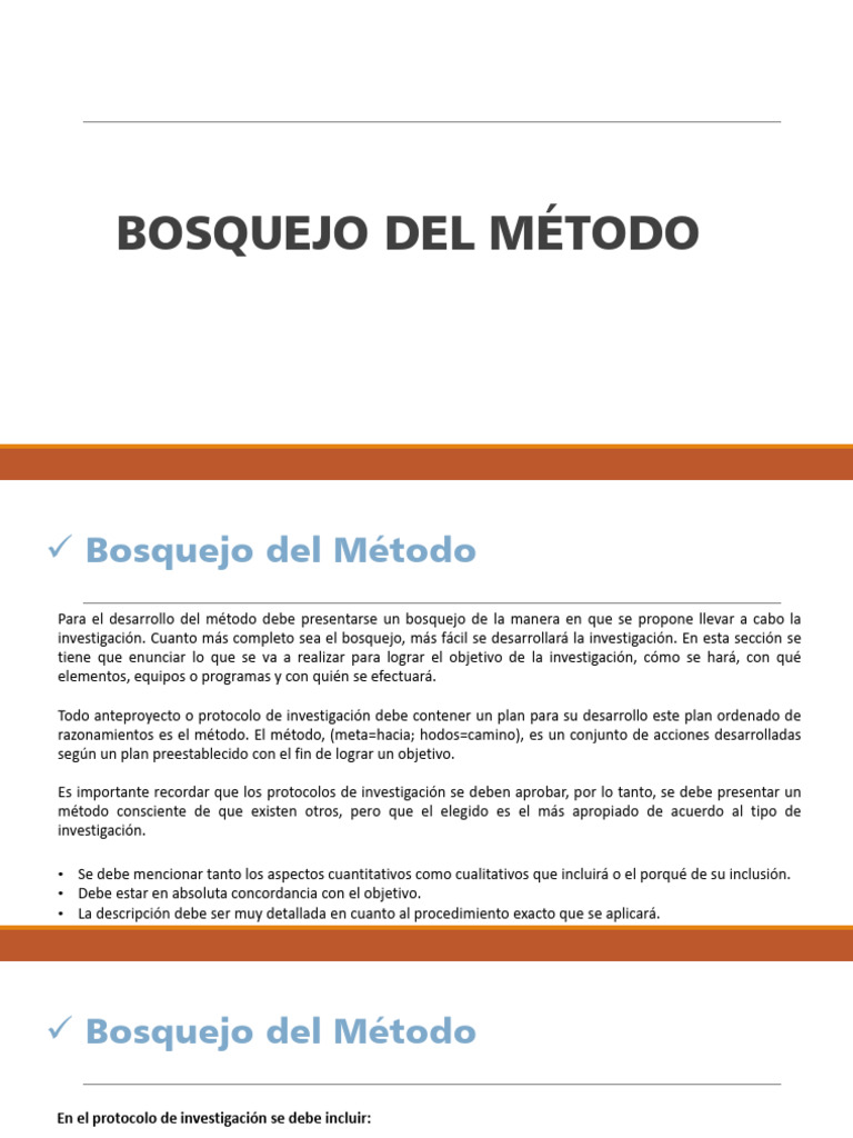 4.Bosquejo Del Metodo | Descargar gratis PDF | Muestreo (Estadísticas ...