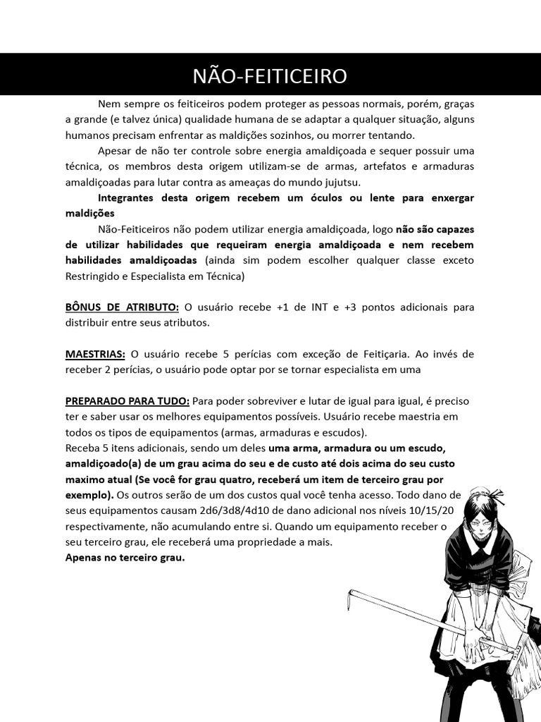 2 - Origem de Nao-Feiticeiro - Homebrew 2 | PDF | Morte | Remédio