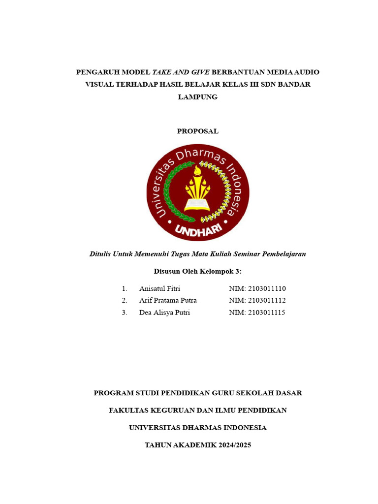 Kel 3 Proposal BUK LIKA | PDF