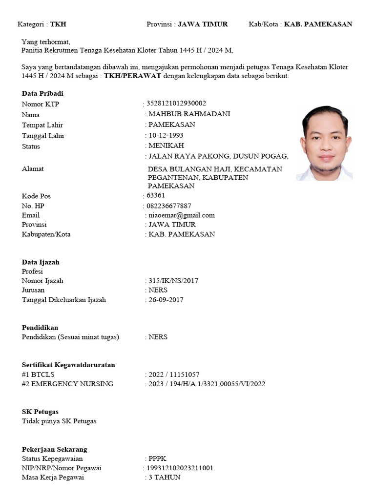 Dokumen Efiling - 20231222151513 Mahbub | PDF