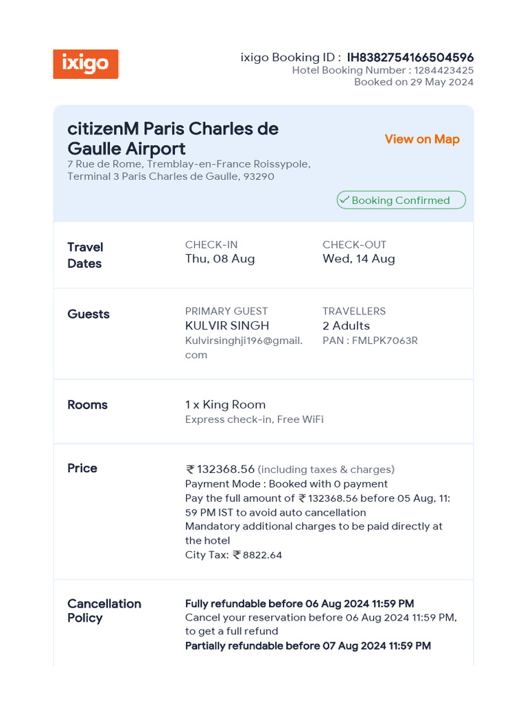 BOOKING | PDF | Receipt | Payments