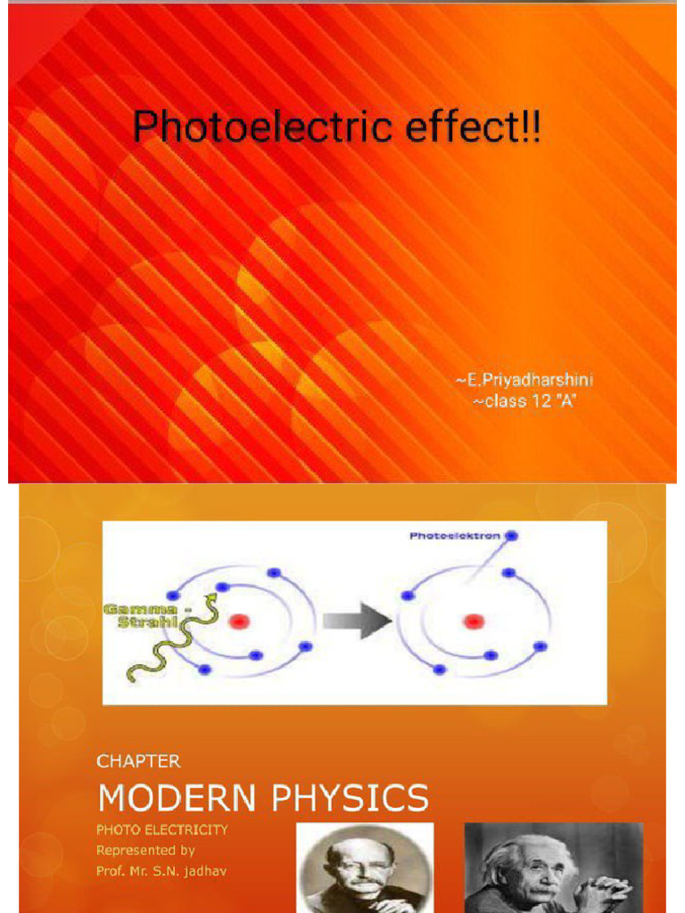 Physics Seminar Photoelectric Effect | PDF
