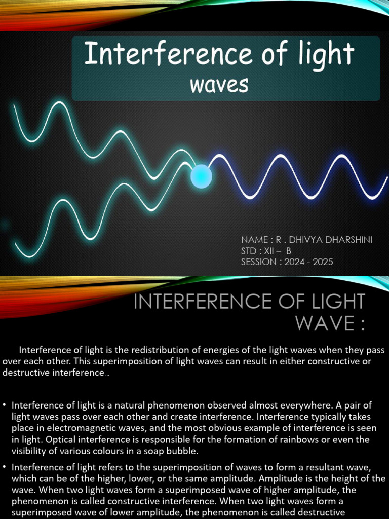 Inteference of Light Wave | PDF | Coherence (Physics) | Waves