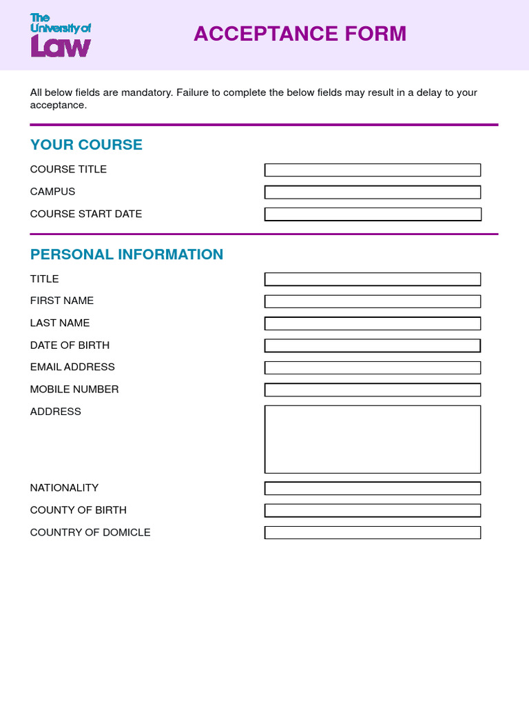 Manual Acceptance Form | PDF | Disability | Visual Impairment