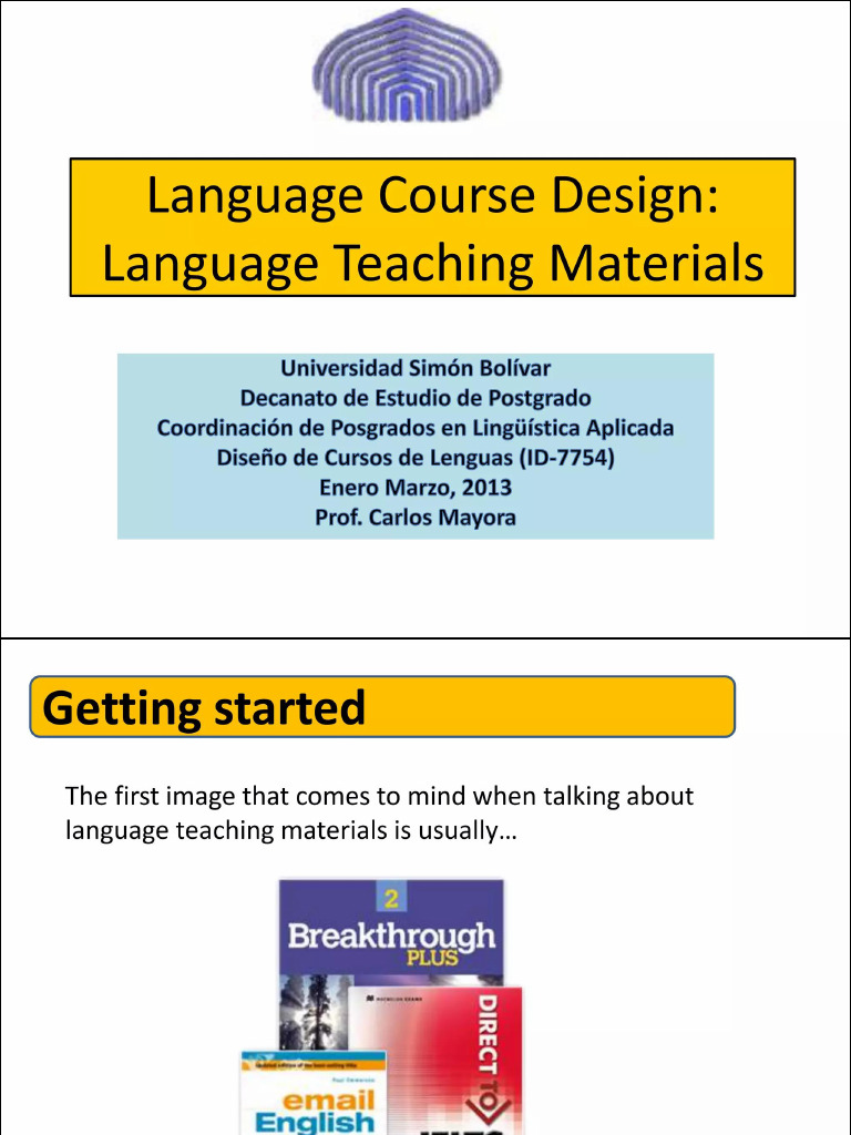 Language Teaching Materials | PDF
