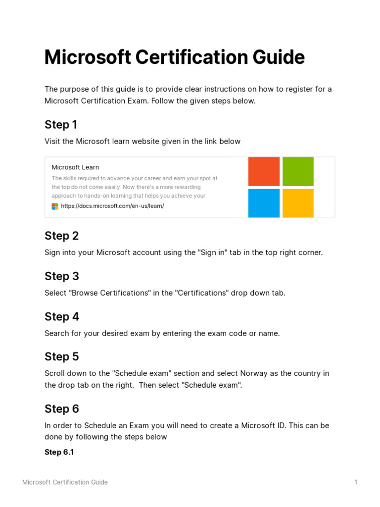 Microsoft Certification Guide Pdf