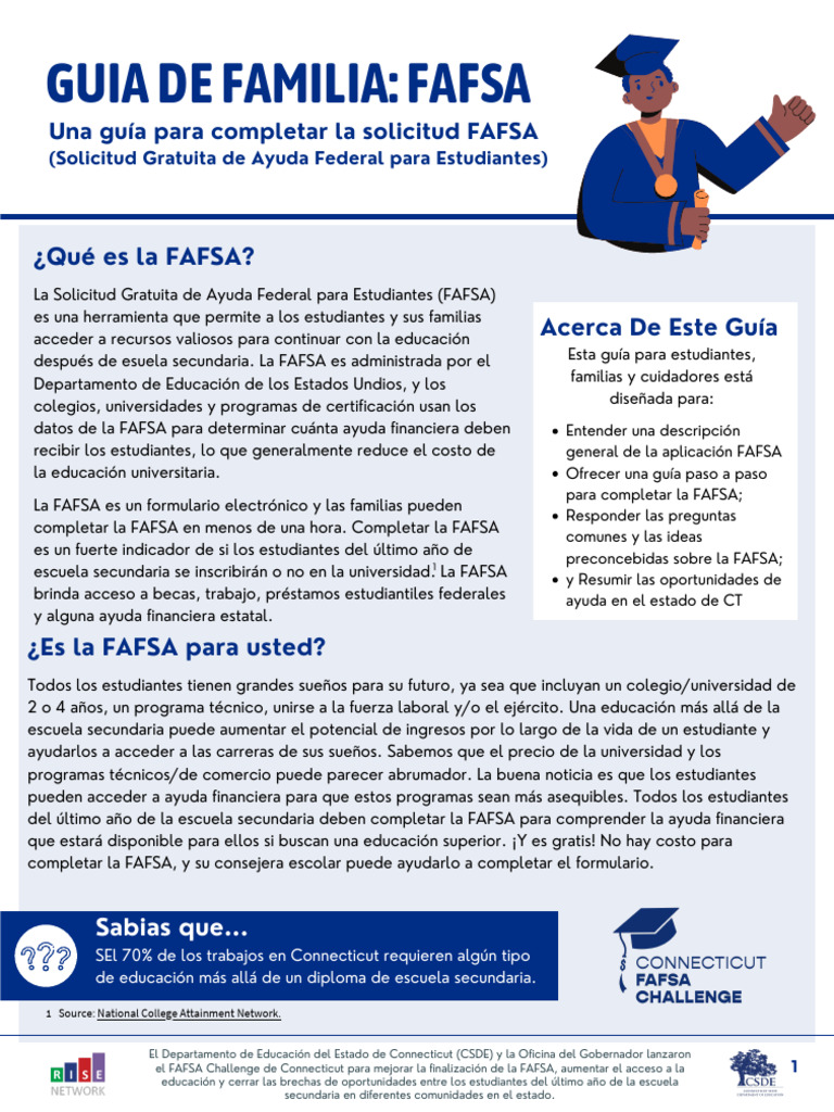 Guía Completa para la FAFSA | PDF | Crecimiento personal y profesional