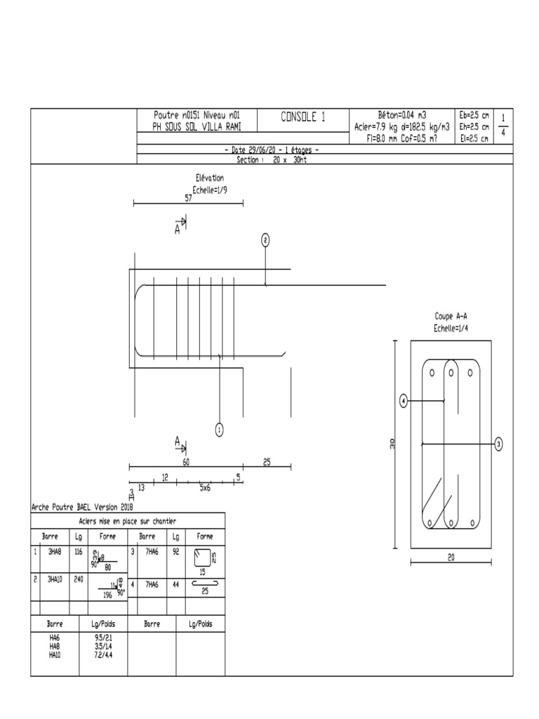Poutre 3 Console 1 | PDF