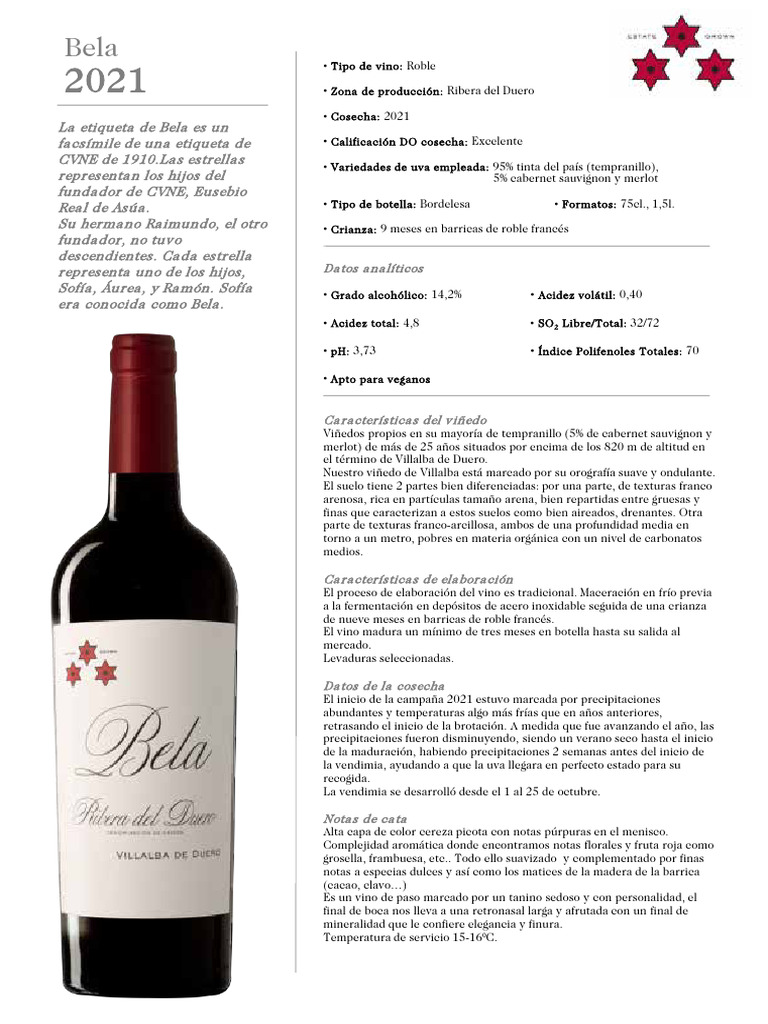 Bela Roble 2021 Esp - Ing | PDF | Vino | Vitis