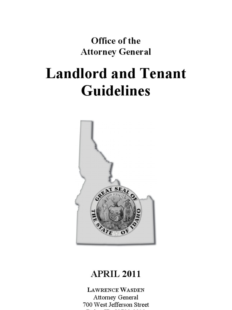 Landlord Tenant Guide Idaho | PDF | Eviction | Lease