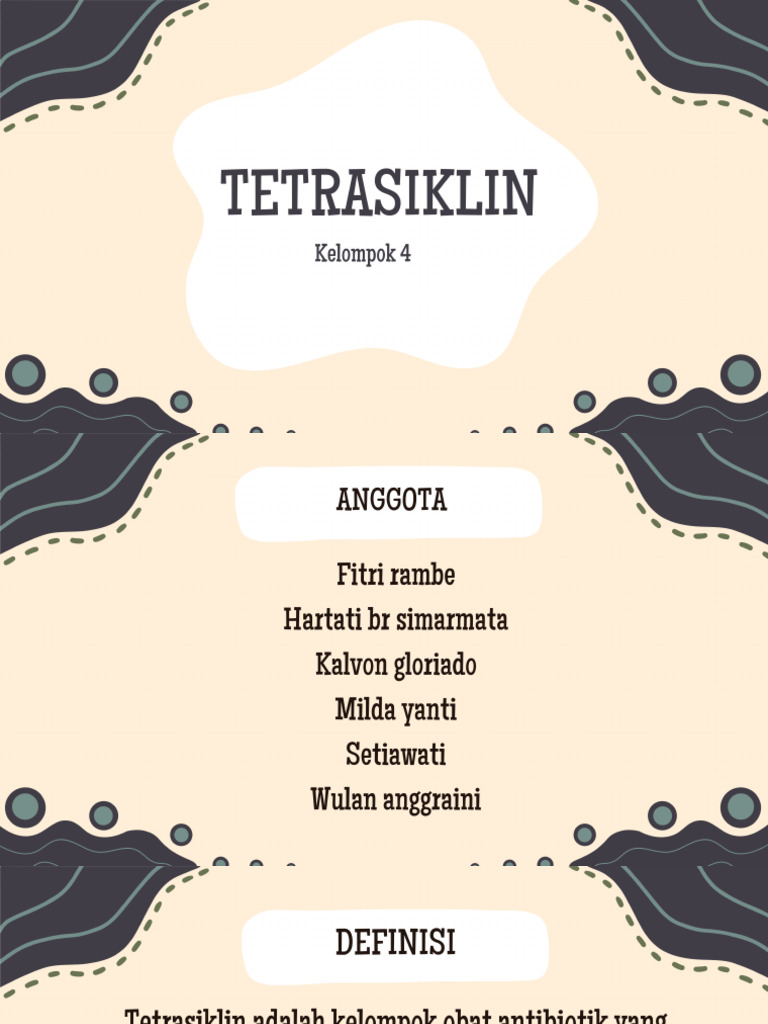 Tetrasiklin Matkul Farmakoterapi - 20240603 - 202234 - 0000 | PDF