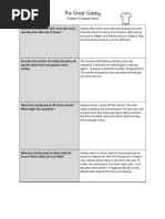 Key Quotes from Gatsby Chapter 5 | PDF