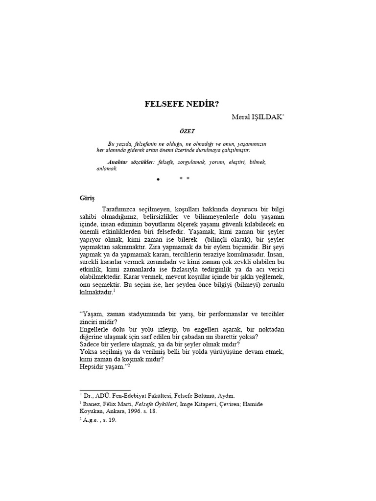 Felsefe Ned - R - (#617446) - 803579 | PDF