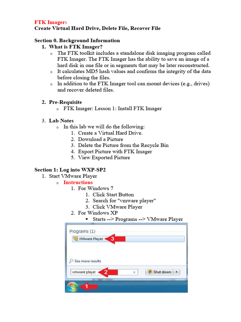 FTK Imager: Create & Recover Files | PDF | Floppy Disk | Computer File