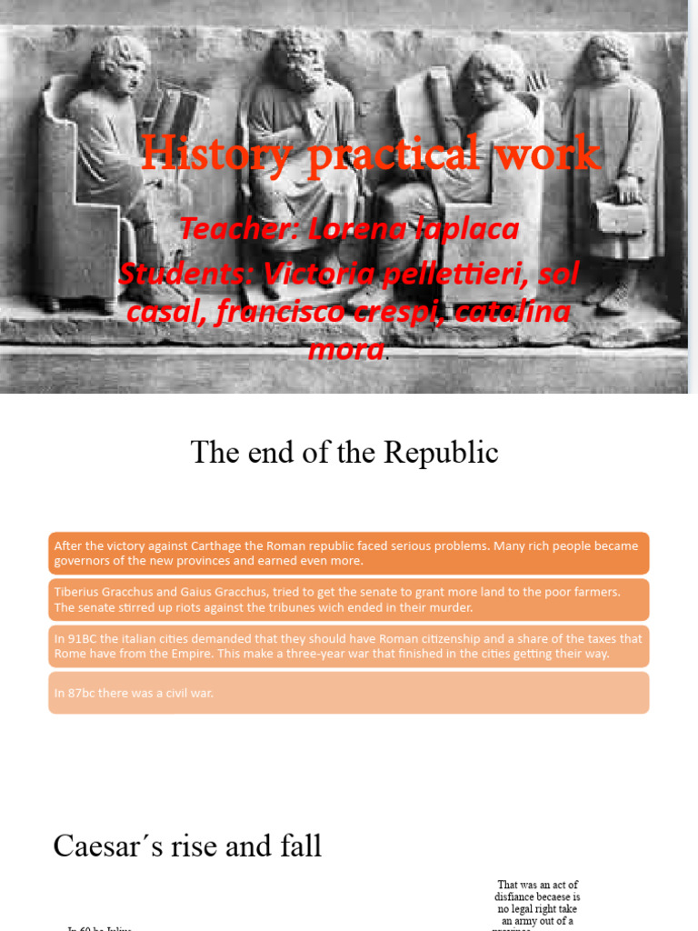History Practical Work 27 | PDF | Julius Caesar | Augustus