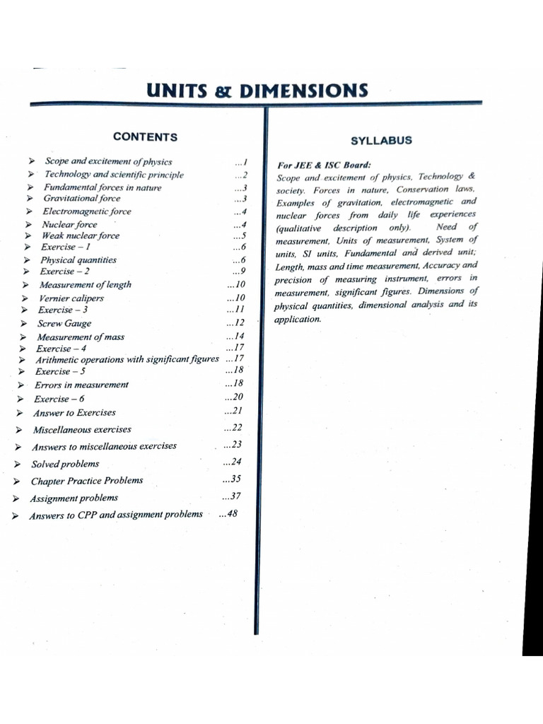 Units • Dimensions | PDF