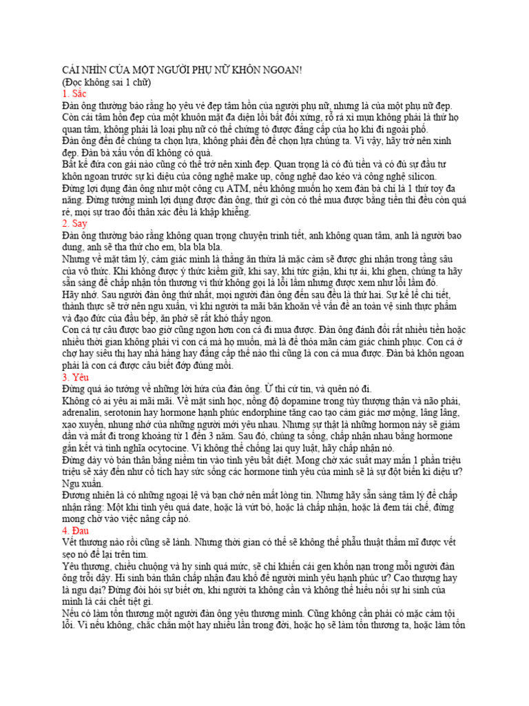 Cái Nhìn C A M T Ngư I PH N Khôn Ngoan | PDF