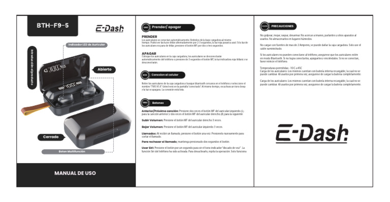 f9 5 Manual Espanol Sjua5z | PDF | Auriculares | Teléfono
