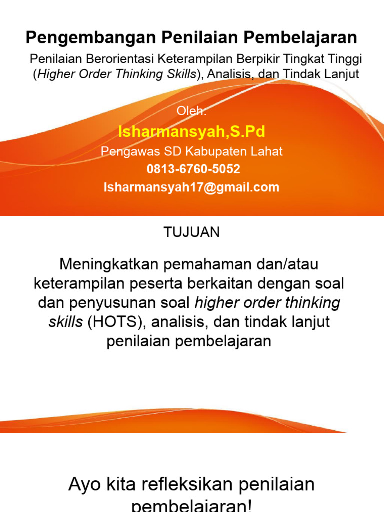 Pengembangan Penilaian Pembelajaran Pirdaus | PDF | Karier ...