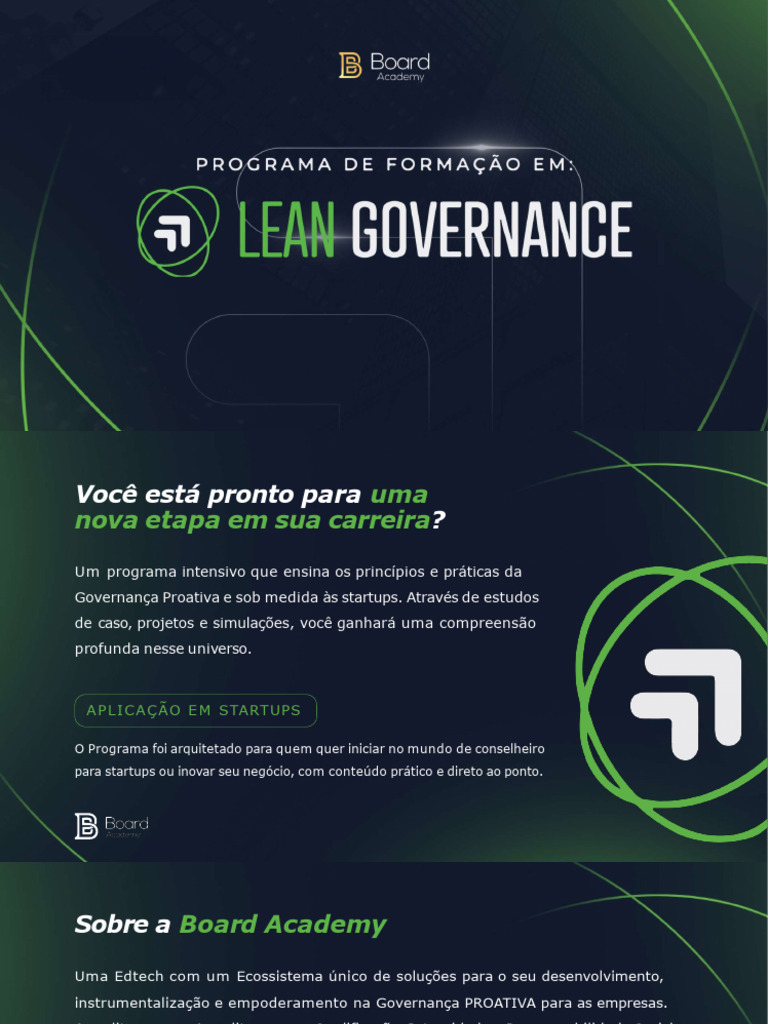 Lean Governance - Apresentação | PDF | Empresa Startup | Microempresas ...