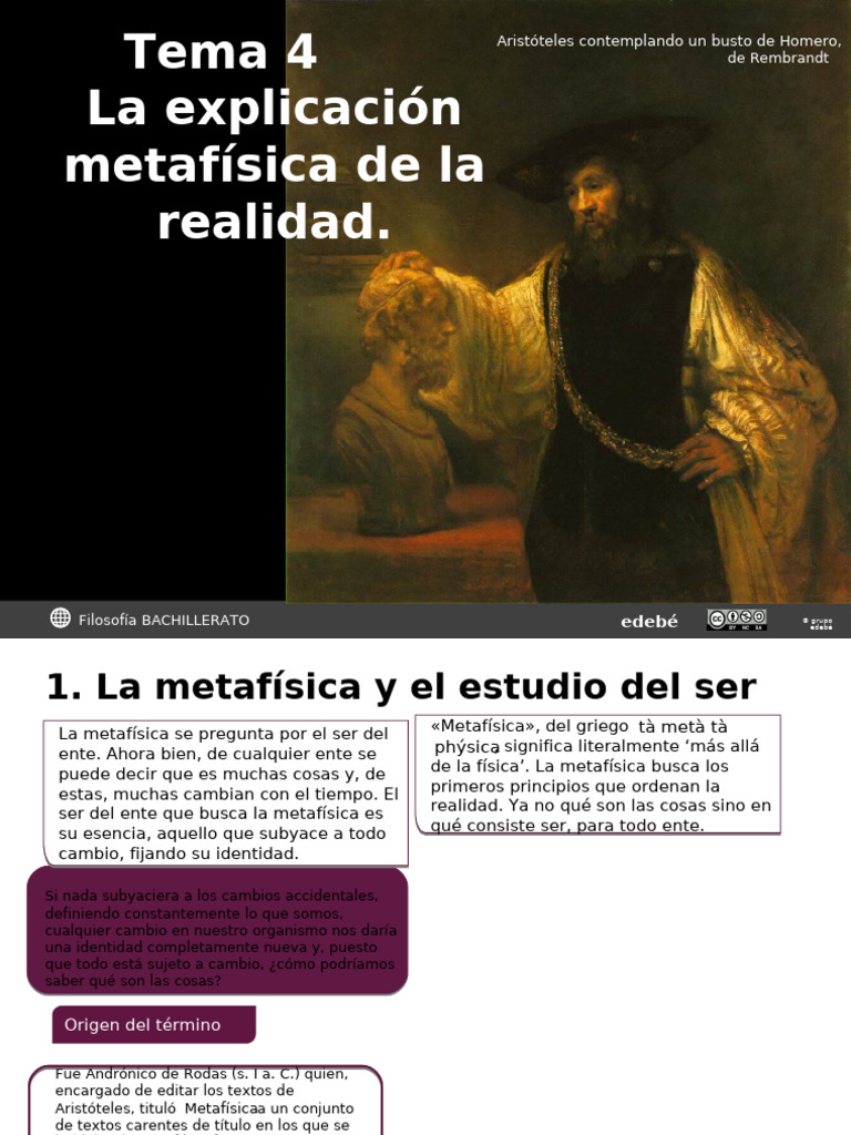 04 Metafísica | PDF | Teoría de sustancias | Metafísica