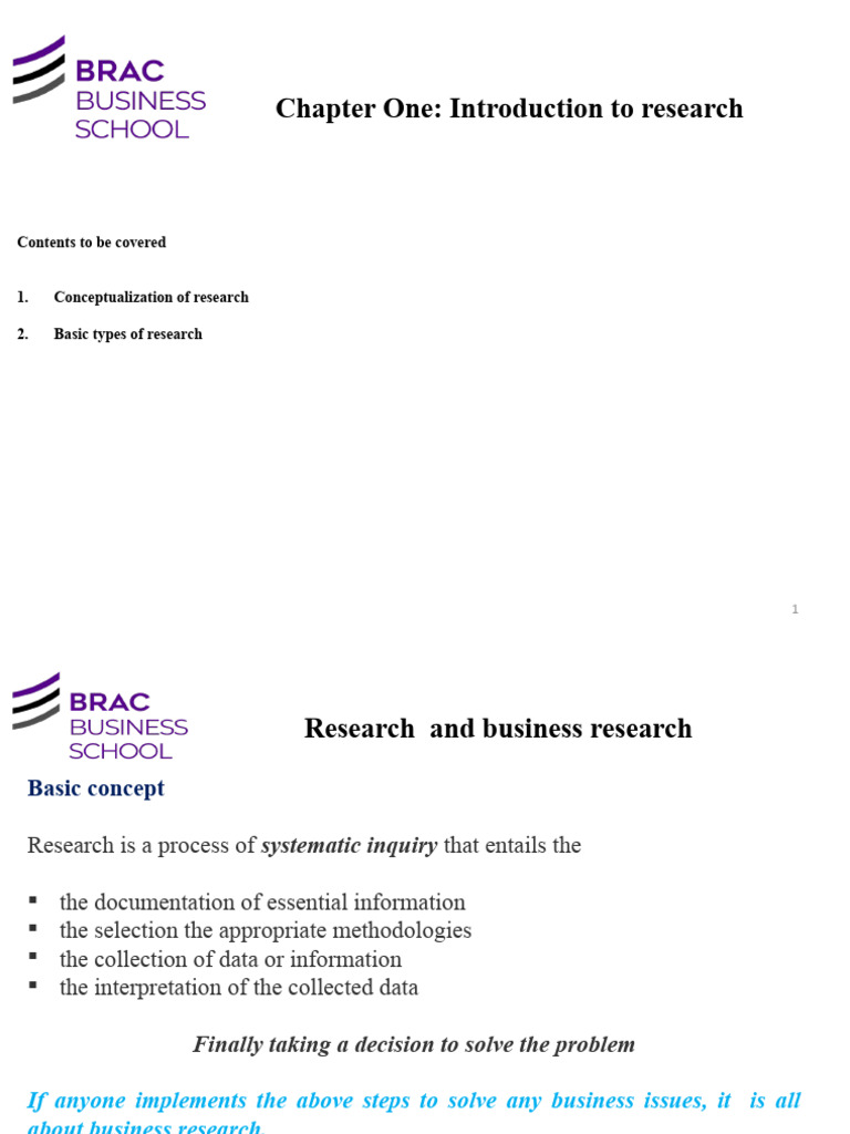 1 Chapter One (Introduction To Research) | PDF | Methodology | Quantitative Research
