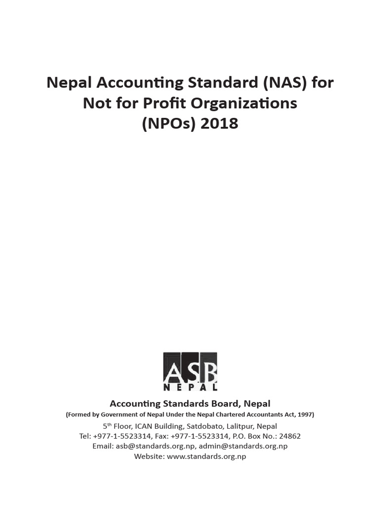 Nas For Npos | PDF | Expense | Depreciation