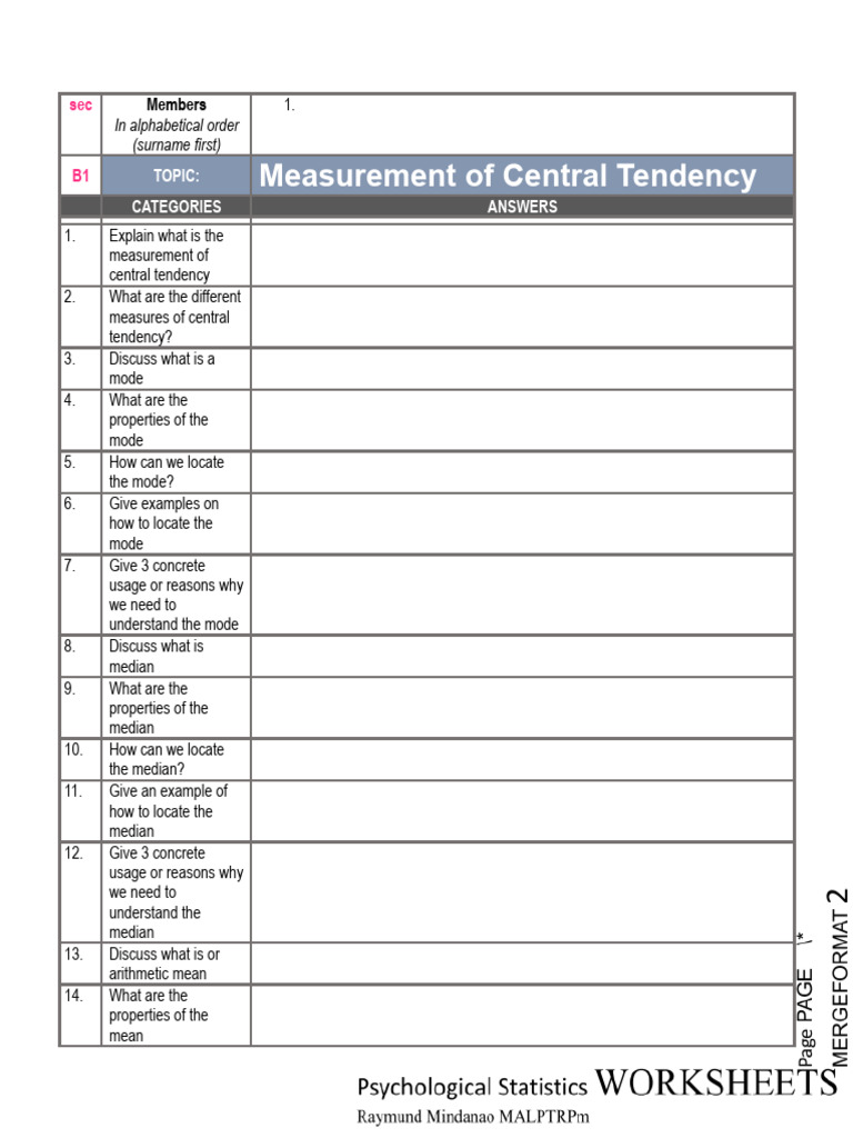 Central Tendency Explained | PDF