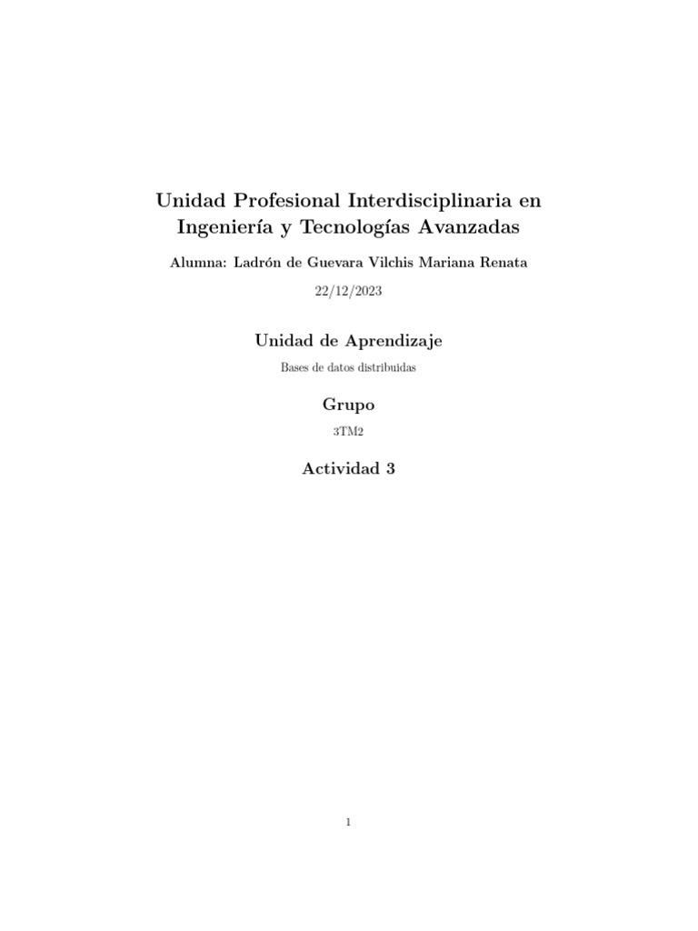 Actividad 3 BDD | PDF | SQL | Diseño de software