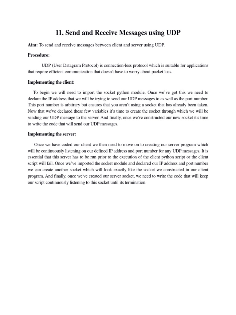 socket prog | Download Free PDF | Port (Computer Networking) | Network Socket