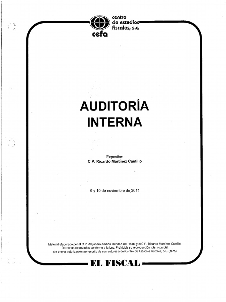 Curso Auditoria Interna | PDF