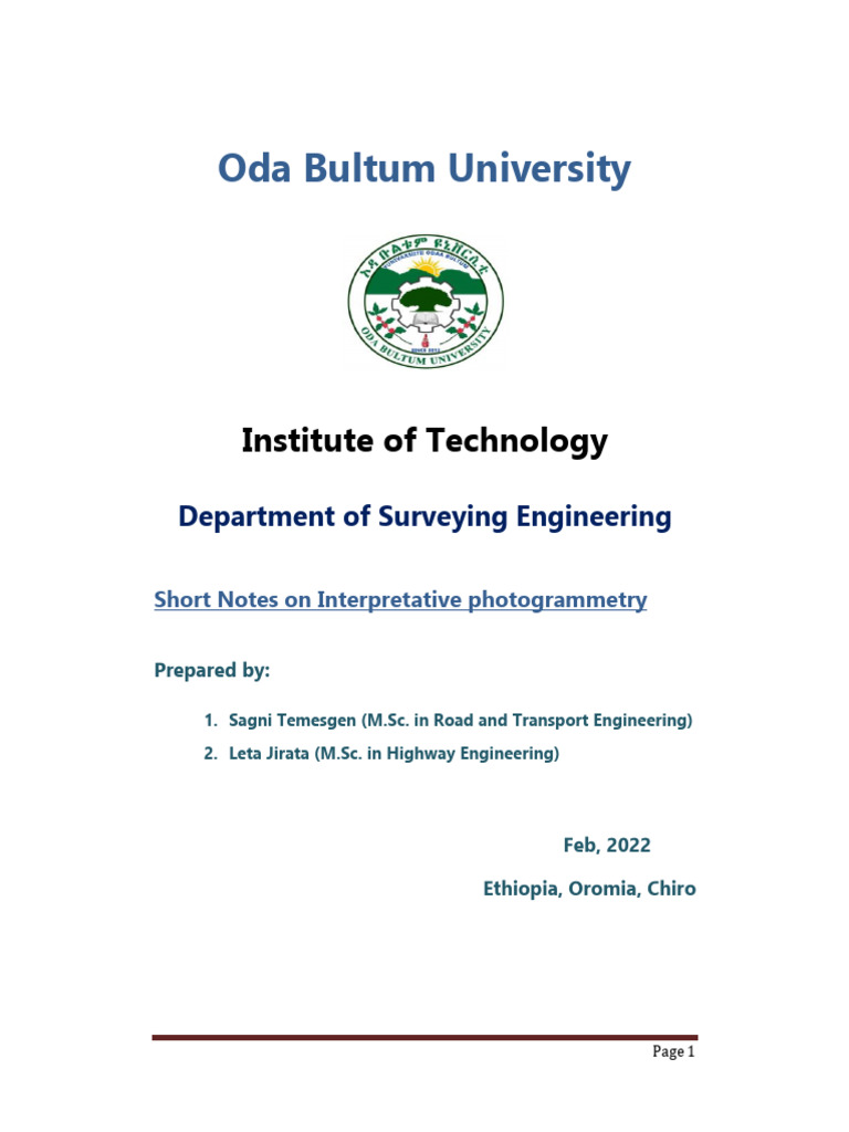 Interpretative Photogrammetry 1 | PDF | Aerial Photography | Infrared