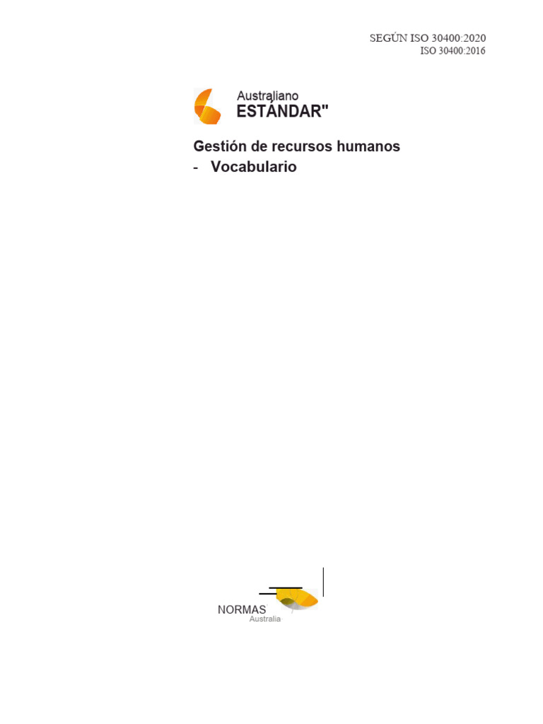 AS ISO 30400-2020 - Español | PDF | Planificación | Gestión de recursos ...
